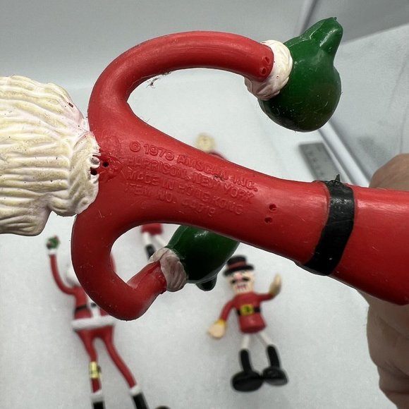 Holiday | Vintage Christmas Bendable Bendy Figures Holiday Toy Lot Of 5 ...